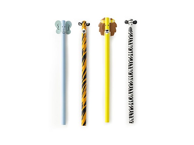 Kikkerland Safari Pencils Set Of 4