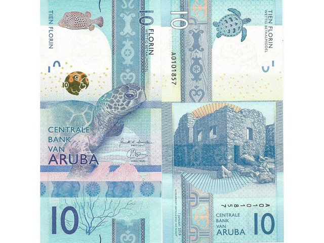 Aruba 10 florin 2019. UNC