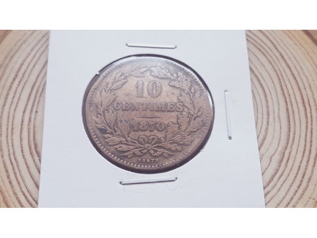 LUKSEMBURG 10 CENTIMES 1870 GODINA