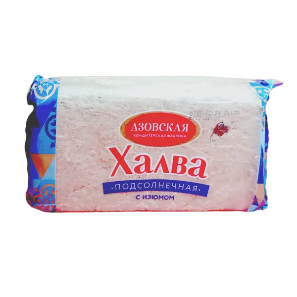 AZOVSKAR Halva, Na bazi suncokreta, Sa suvim grožđem, 500g