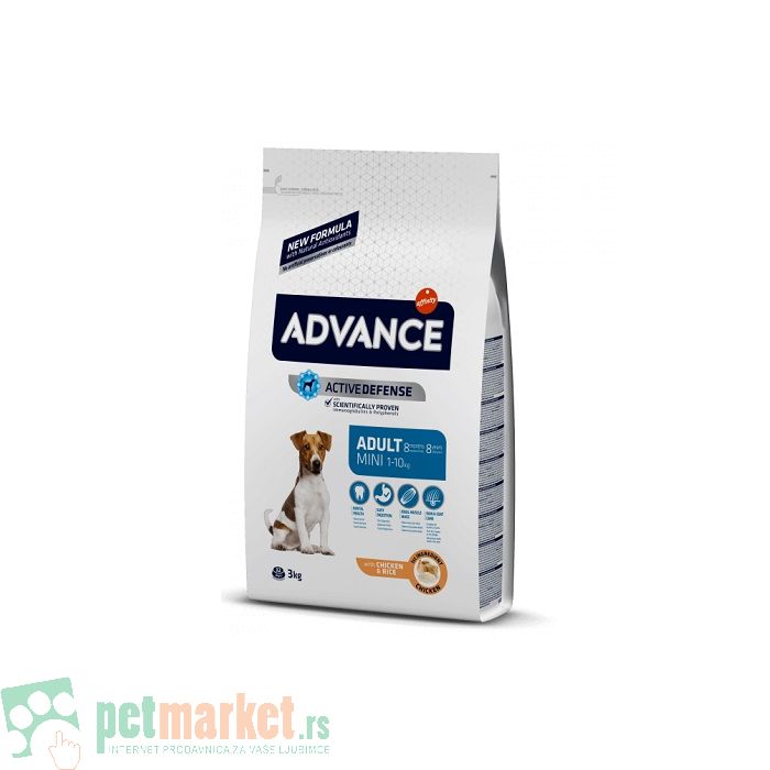 Advance: Hrana za odrasle pse malih rasa Mini Adult