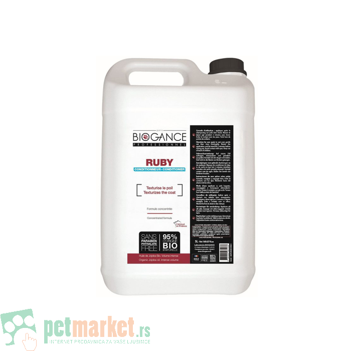 Biogance Profesional: Regenerator za pse i mačke Ruby Texturising, 5L
