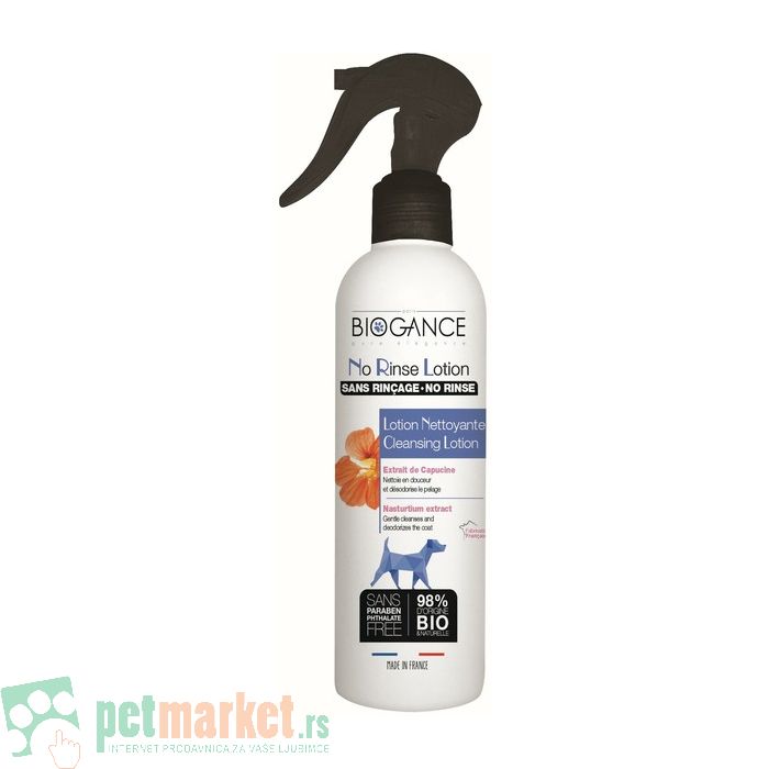 Biogance: Losion za suvo kupanje No Rinse Dog Lotion, 250 ml