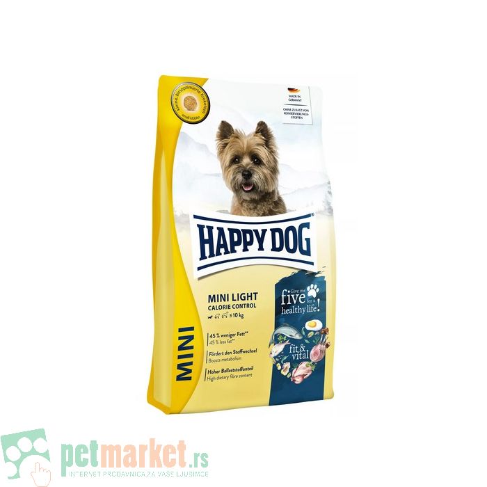 Happy Dog Fit&Vital: Niskokalorična hrana za odrasle pse Mini Light