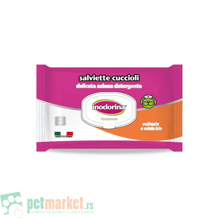 Inodorina: Vlažne maramice za štence Puppy Wipes, 40 kom