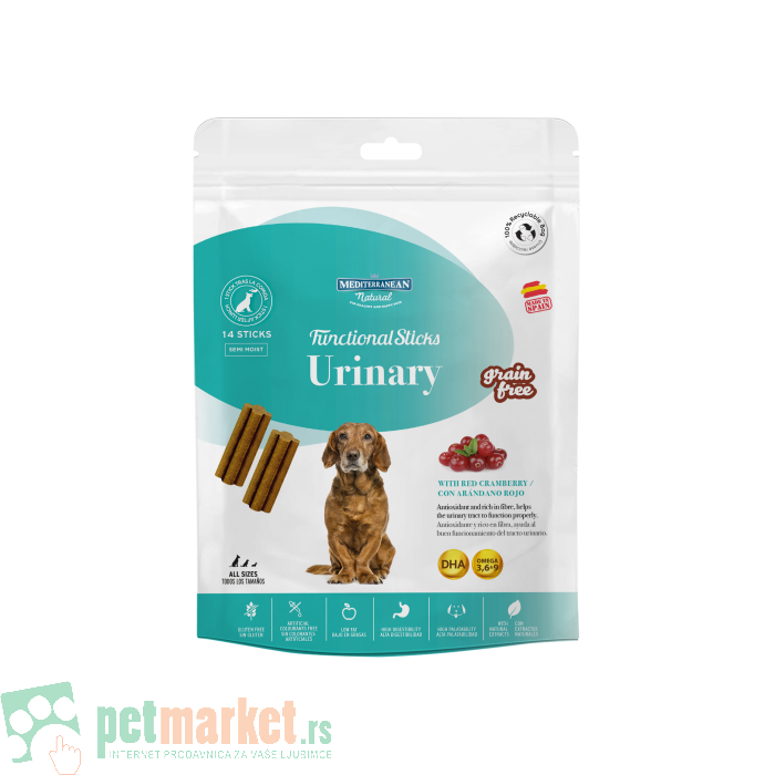Mediterranean Natural: Poslastica za urinarno zdrvlje Urinary, 110 gr