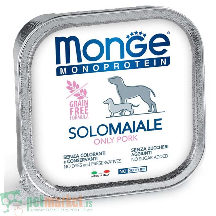 Monge: Pašteta za pse Solo Adult, 150 gr
