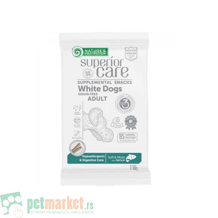 Nature’s Protection: Poslastica za štence belih rasa Hypoallergenic & Digestive Care, 110 gr