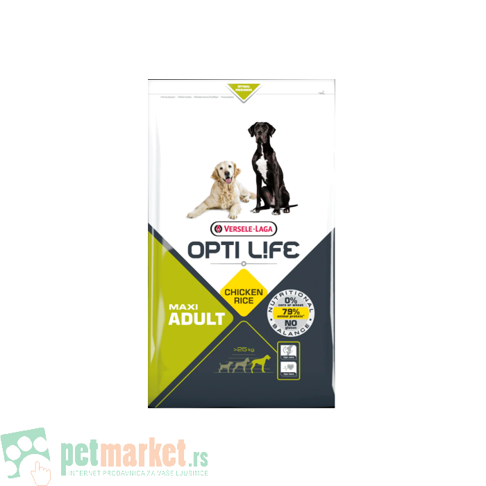 Opti Life: Hrana za odrasle pse velikih rasa Maxi Adult, 12.5 kg