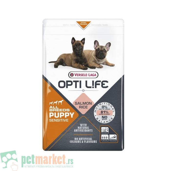 Opti Life: Hrana za osetljive štence Puppy Sensitive All Breeds
