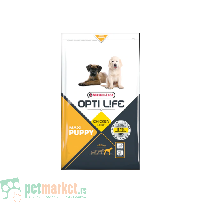 Opti Life: Hrana za štence velikih rasa Maxi Puppy, 12.5 kg