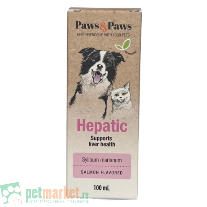 Paws and Paws: Preparat za jačanje funkcije jetre Hepatic, 100 ml