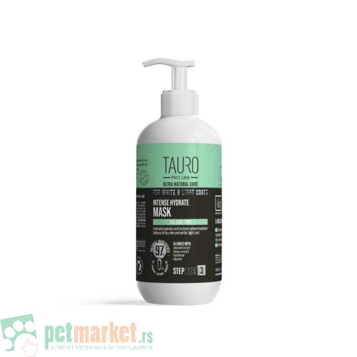 Tauro: Kondicioner za bele pse White Intense Hydrate Mask