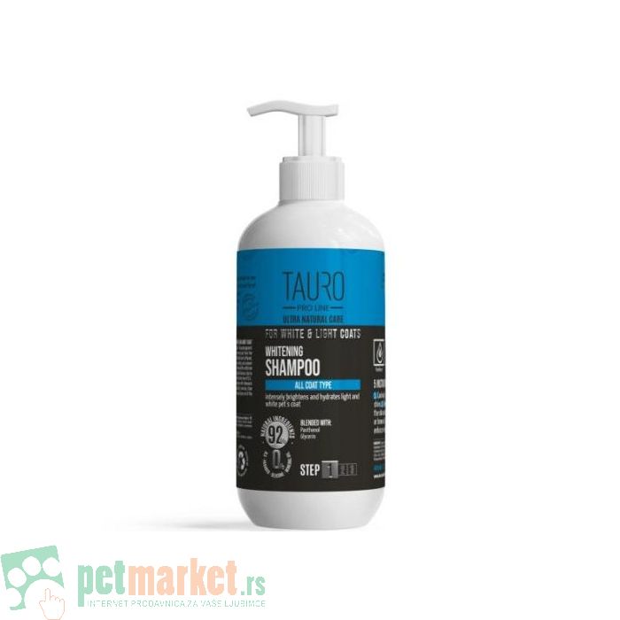 Tauro: Šampon za bele pse Whitening Shampoo