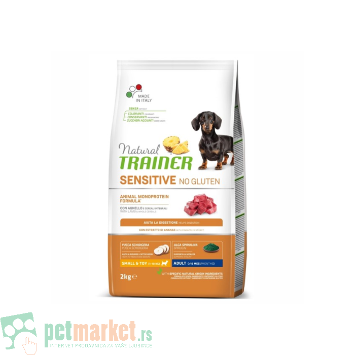 Trainer Natural: Hrana za odrasle pse malih rasa Sensitive Mini Adult, Jagnjetina