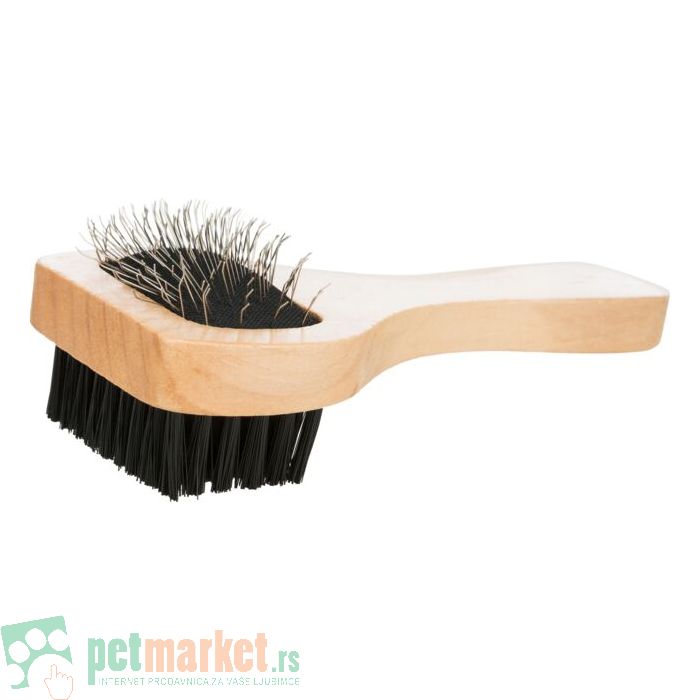 Trixie: Dvostrana drvena četka Pin/Bristle Brush