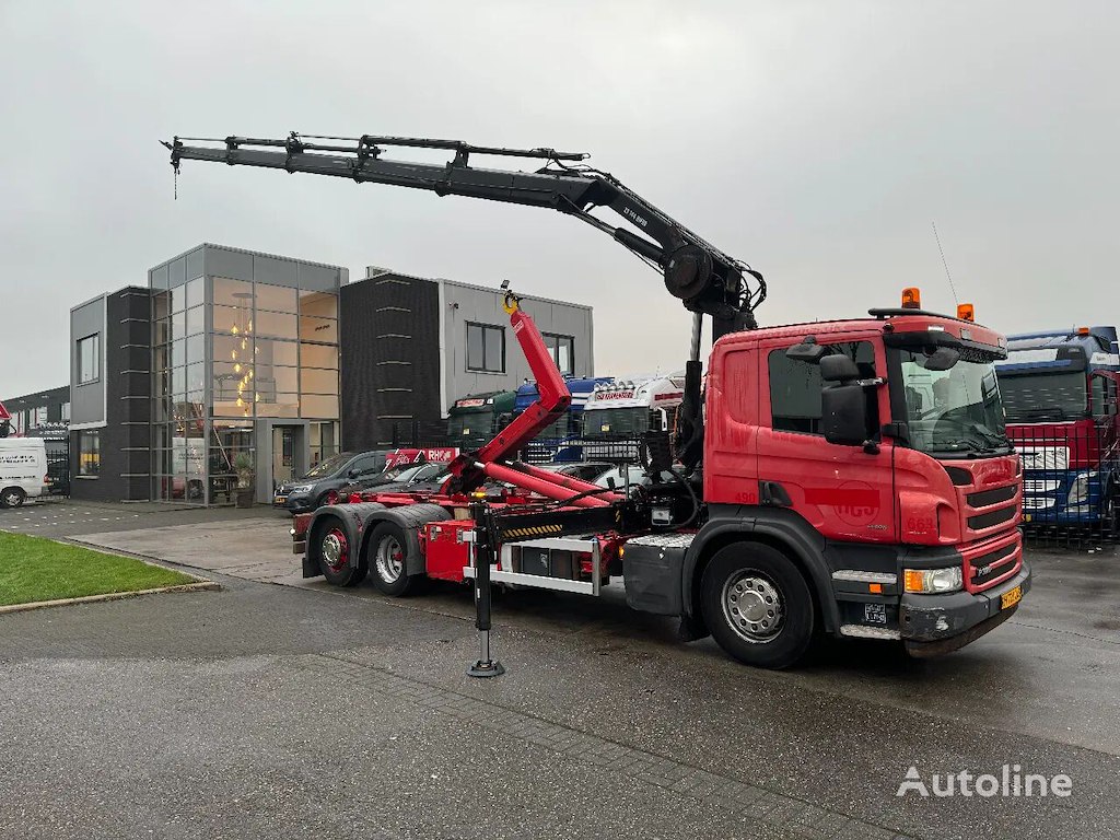 Scania P320 6X2 HIAB 144 CRANE + HIAB HOOK 20T + REMOTE CONTROL EURO 6 kamion rol kiper