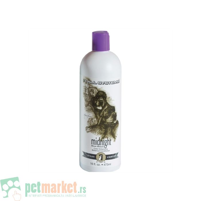 1 All Systems: Regenerator za jačanje pigmenta dlake Midnight Color Enhancing, 473 ml