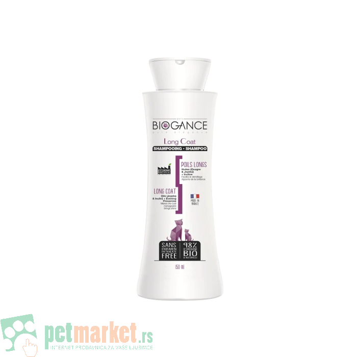 Biogance: Šampon za dugodlake mačke Long Coat Cat, 250 ml