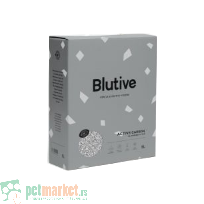 Blutive: Higijenski posip za mačke Active Carbon Grey, 6l