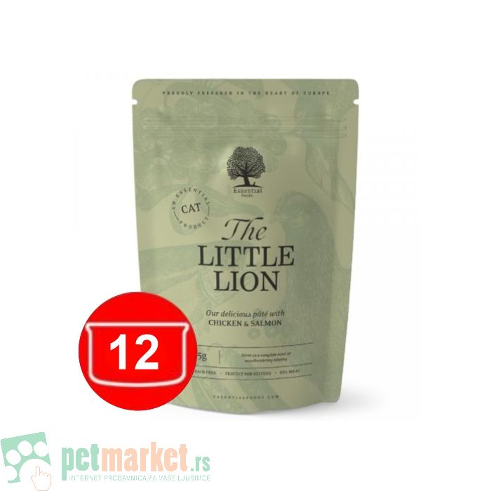 Essential: Vlažna hrana za mačiće The Little Lion Pouch, 12x85 gr