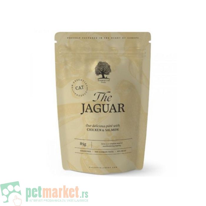 Essential: Vlažna hrana za mačke The Jaguar Pouch, 85 gr