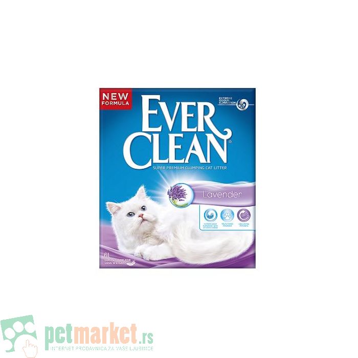 Ever Clean: Super Premium jako grudvajući posip Fresh Lavander