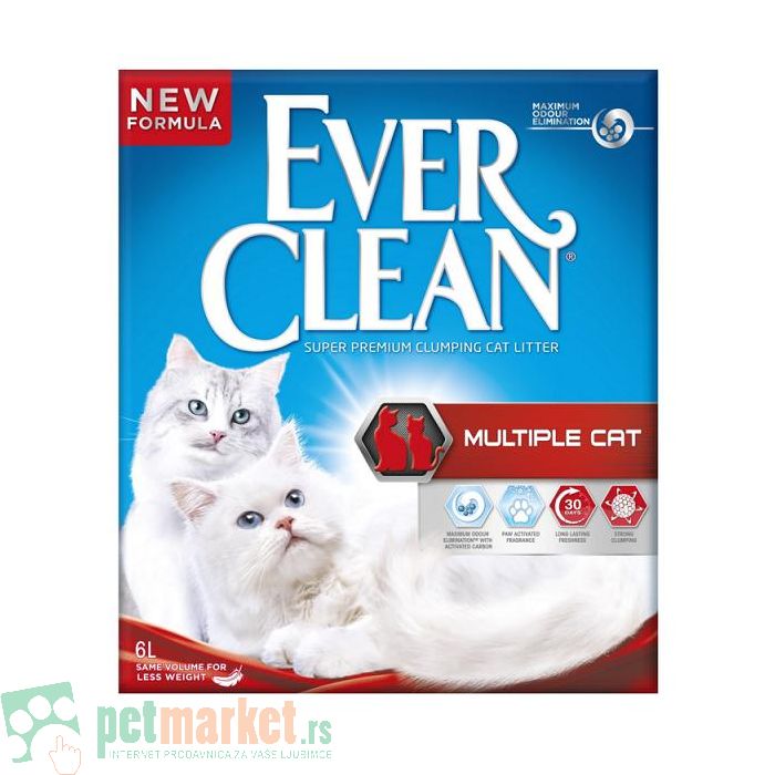 Ever Clean: Super Premium jako grudvajući posip za više mačaka Multiple Cat