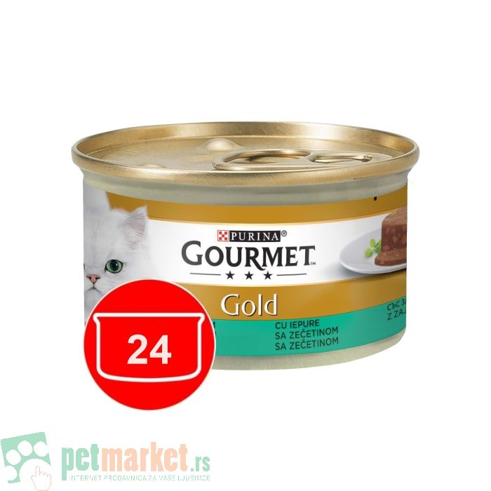 Gourmet Gold: Pašteta za mačke Pate, 24x85 gr