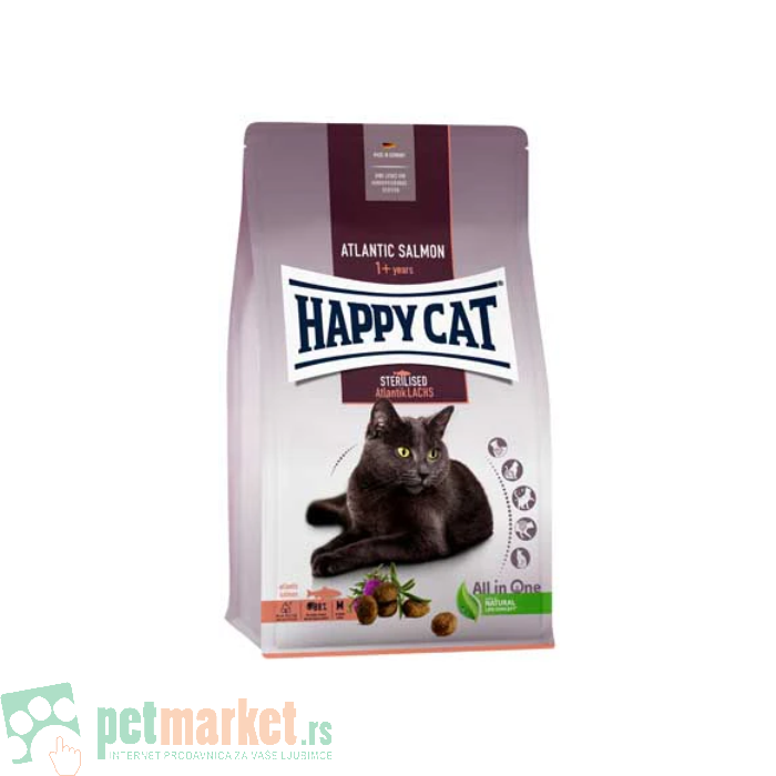 Happy Cat: Hrana za sterilisane mačke Sterilised Adult Losos