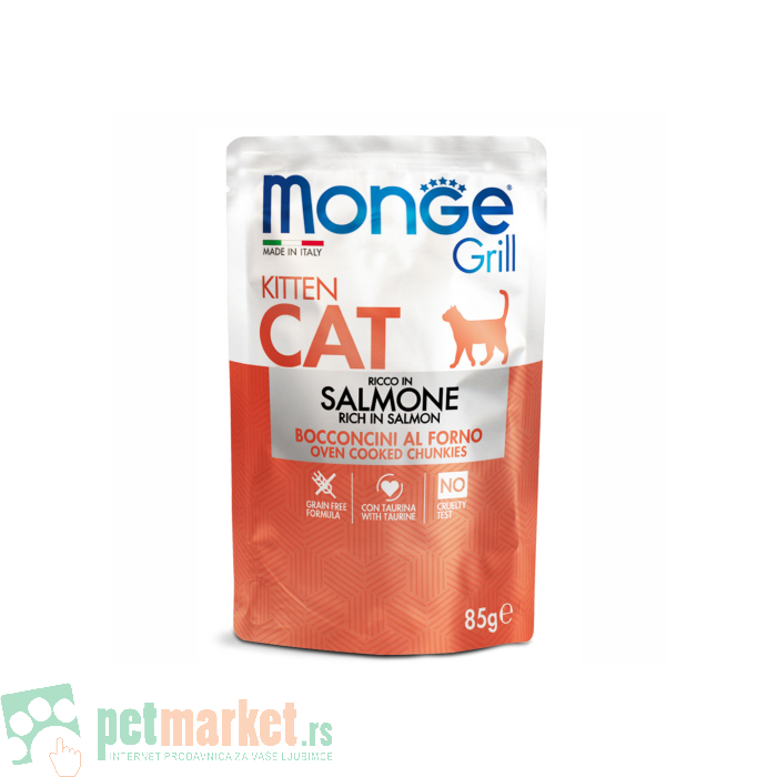 Monge: Sosić za mačiće Grill Kitten, 85 gr
