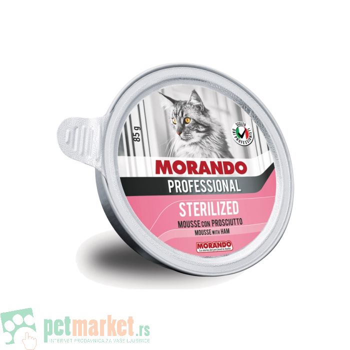 Morando: Paštete za mačke Adult Sterilized Professional, 85 gr