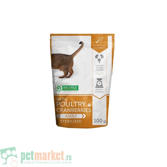 Nature’s Protection: Preliv za sterilisane mačke Sterilised, 100 gr