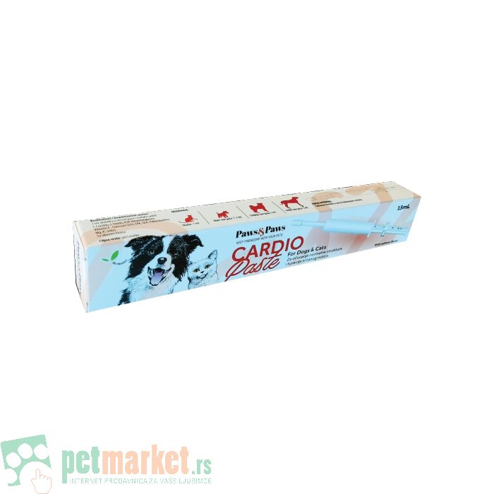 Paws and Paws: Preparat za očuvanje funkcije srčanog mišića Cardio Pasta, 15 ml