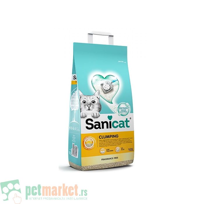 Sanicat: Grudvajući posip bez mirisa Clumping Unscented, 8l