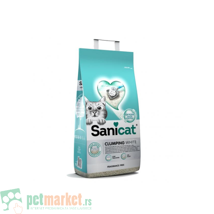 Sanicat: Grudvajući posip Clumping White, 8l