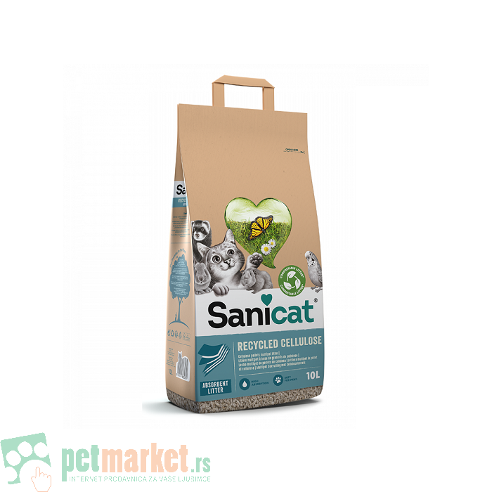 Sanicat: Upijajući posip od celuloze Clean & Green Cellulose, 10 l