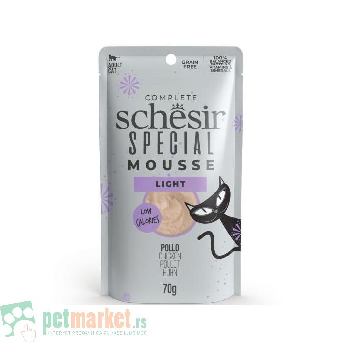 Schesir: Hrana za gojazne mačke Special Light, 70 gr