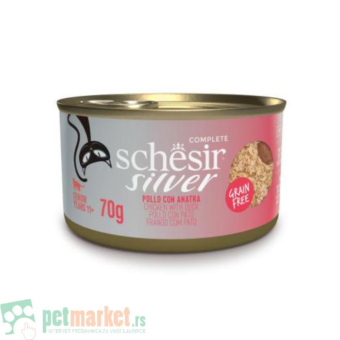 Schesir: Mus za starije mačke Silver Mousse, 70 gr