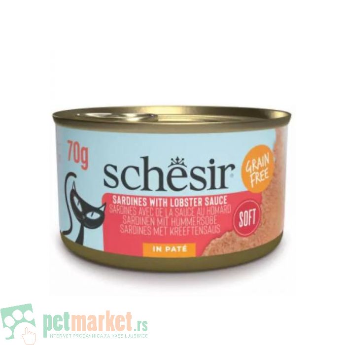Schesir: Hrana za mačke u obliku paštete Sardines Pate, 70 gr