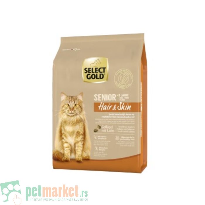 Select Gold: Hrana za odrasle mačke Hair & Skin, 300 gr