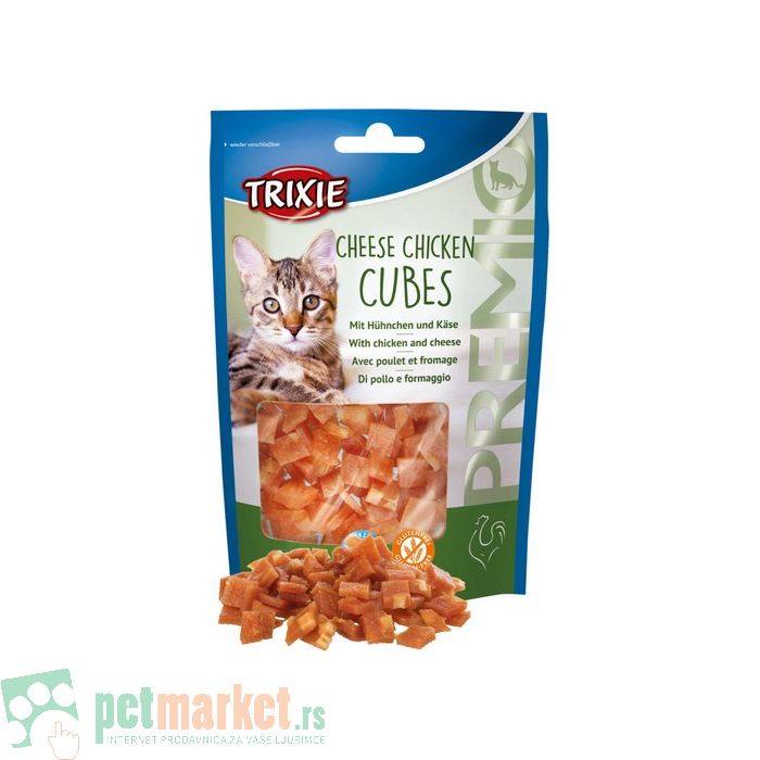 Trixie: Komadići sa 81% piletine i sira Cheese Chicken Cubes, 50 gr