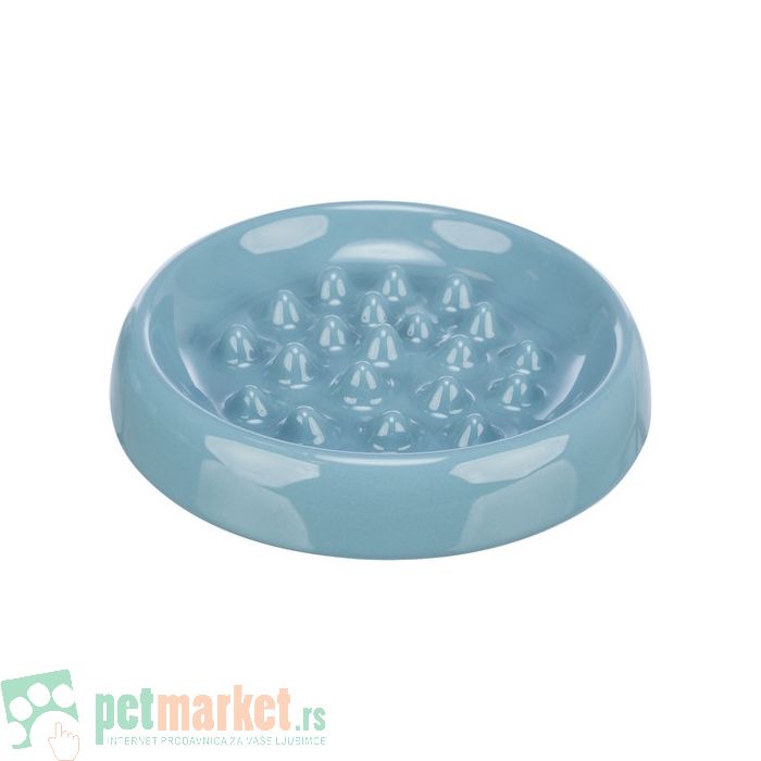 Trixie: Posuda za halapljive mace Slow Feeding Ceramic Bowl Blue