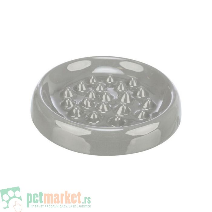 Trixie: Posuda za halapljive mace Slow Feeding Ceramic Bowl Gray