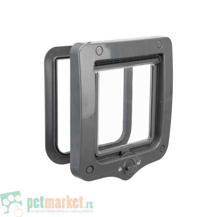 Trixie: Vratanca za mačke sa 2 funkcije 2-Way Flap Door Gray