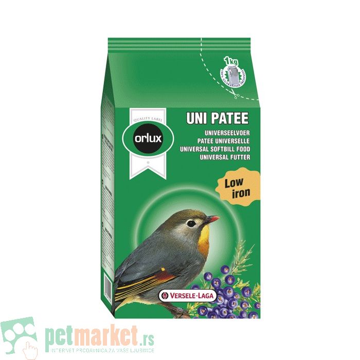Orlux: Hrana za insektojede i voćojede Uni Patee, 1 kg