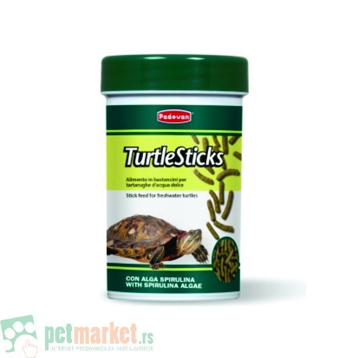 Padovan: Hrana za vodene kornjače Turtle Sticks, 100 ml