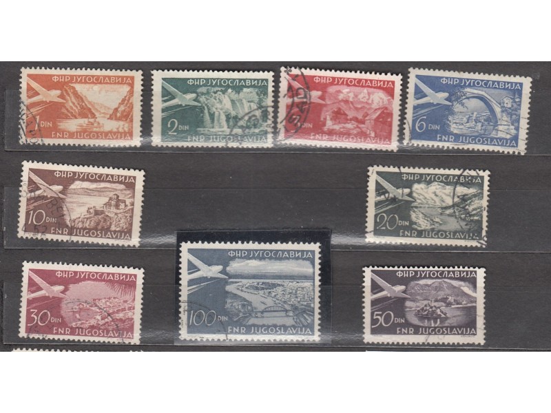 (rbe164) jugoslavija zigosana serija 1951 god