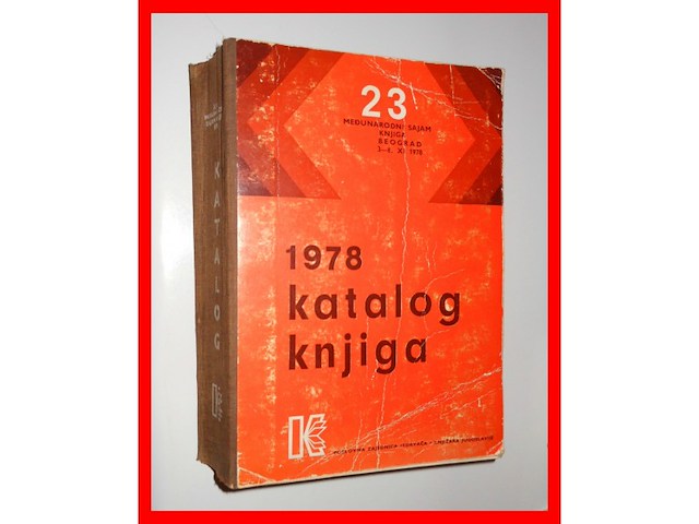 Katalog knjiga 1978