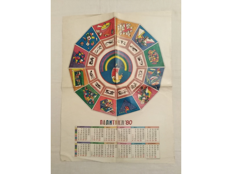 Politikin dodatak, Kalendar 1980. znaci zodijaka